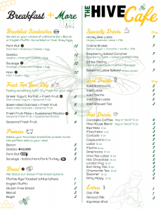Full Menu – The Hive