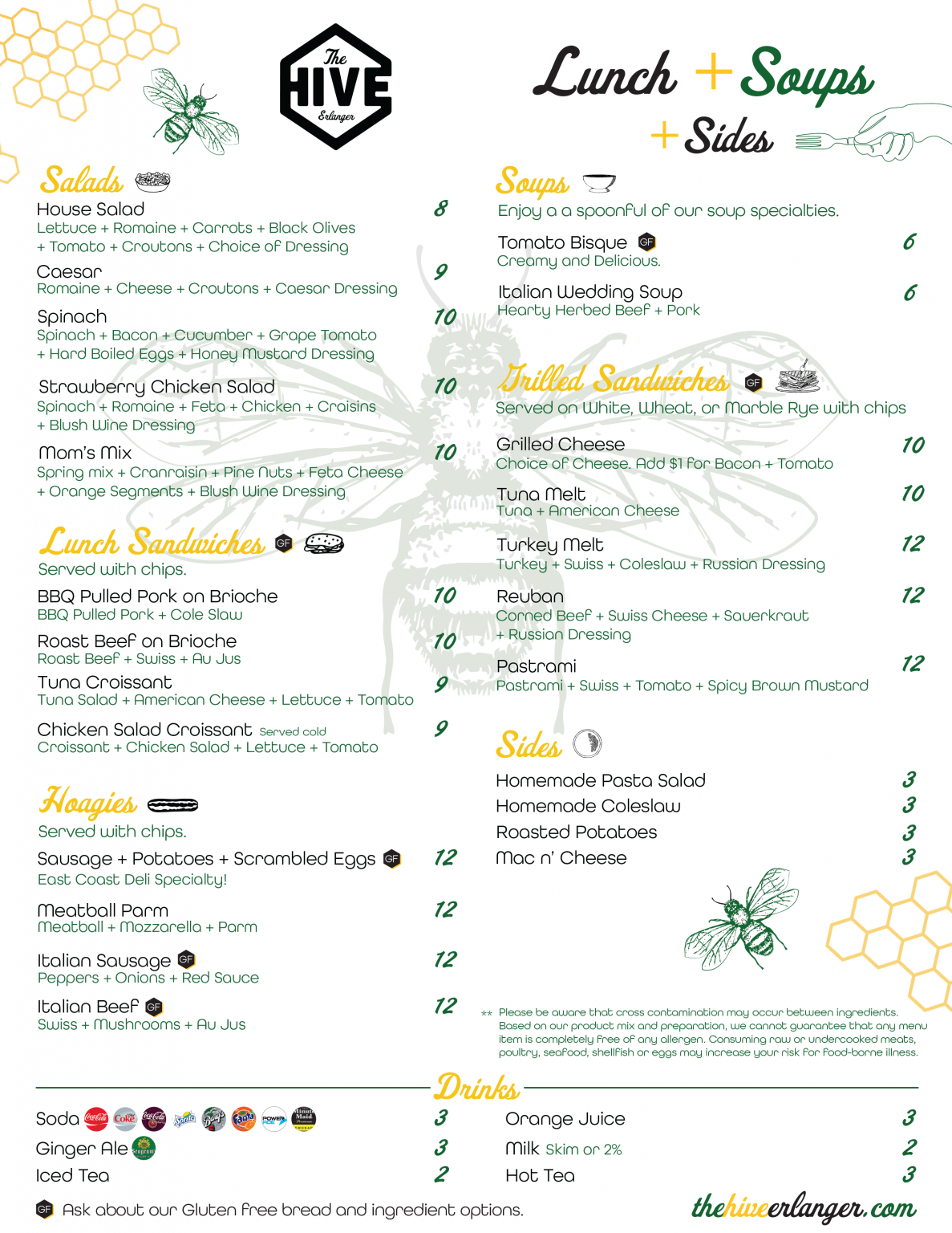 Full Menu – The Hive