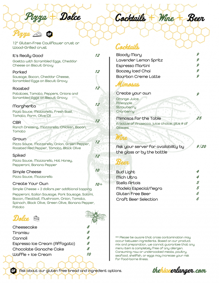 Breakfast, Brunch, Lunch – The Hive