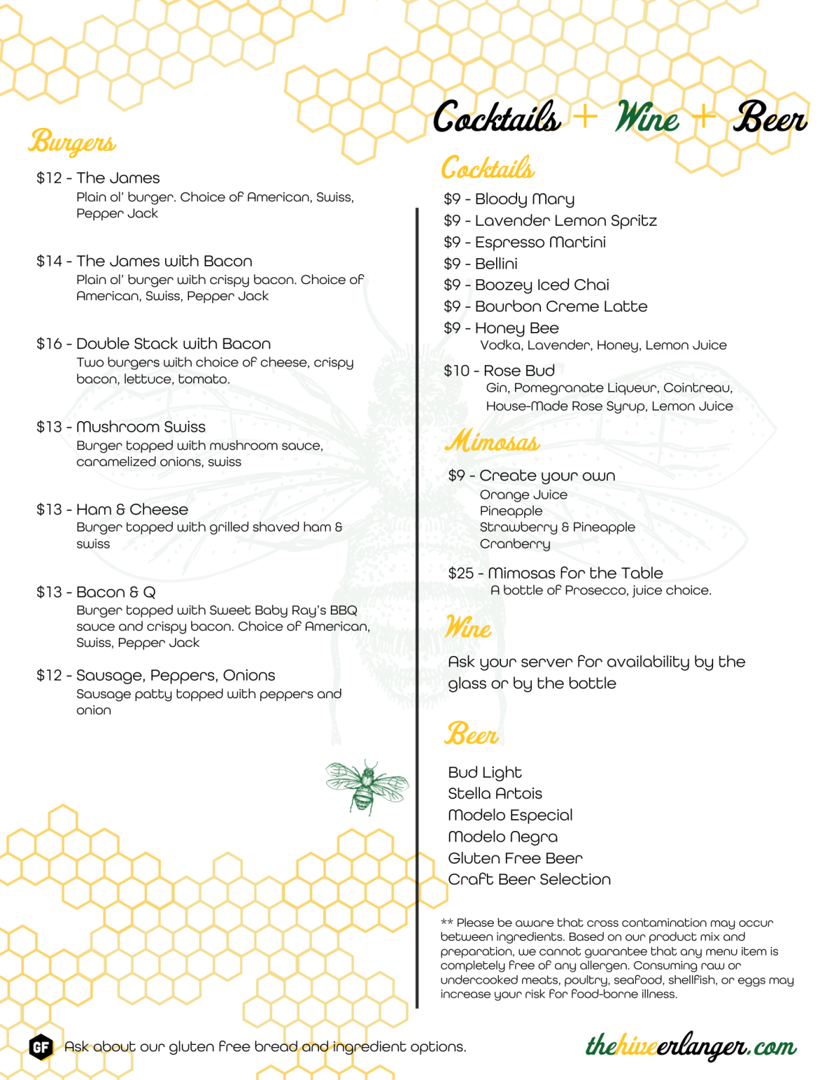 Breakfast, Brunch, Lunch – The Hive